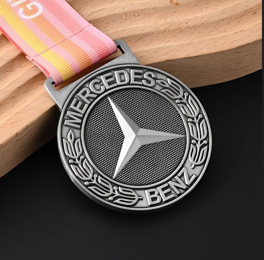 Mercedes-Benz Logo Commemorative Medal Custom Zinc Alloy
